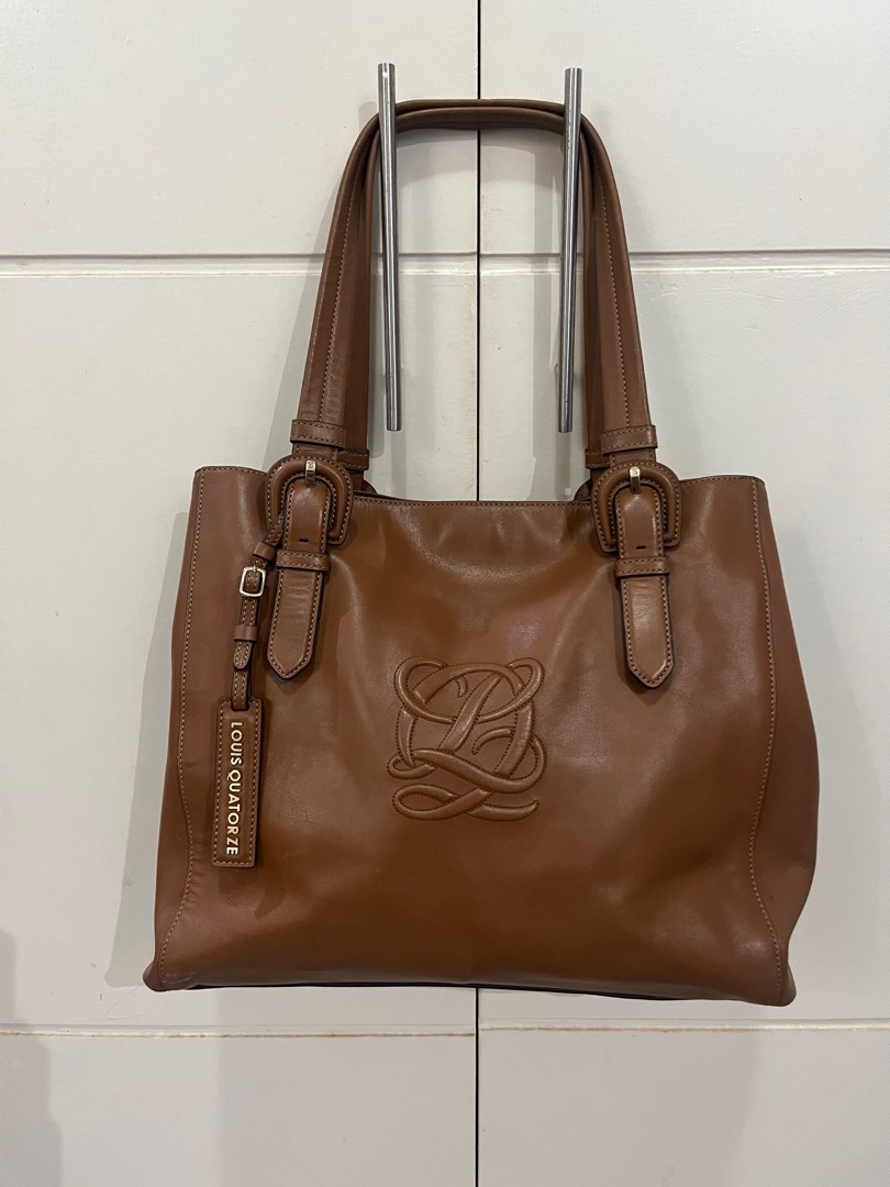 Louis Quatorze brown tote bag, Women's Fashion, Bags & Wallets, Tote ...