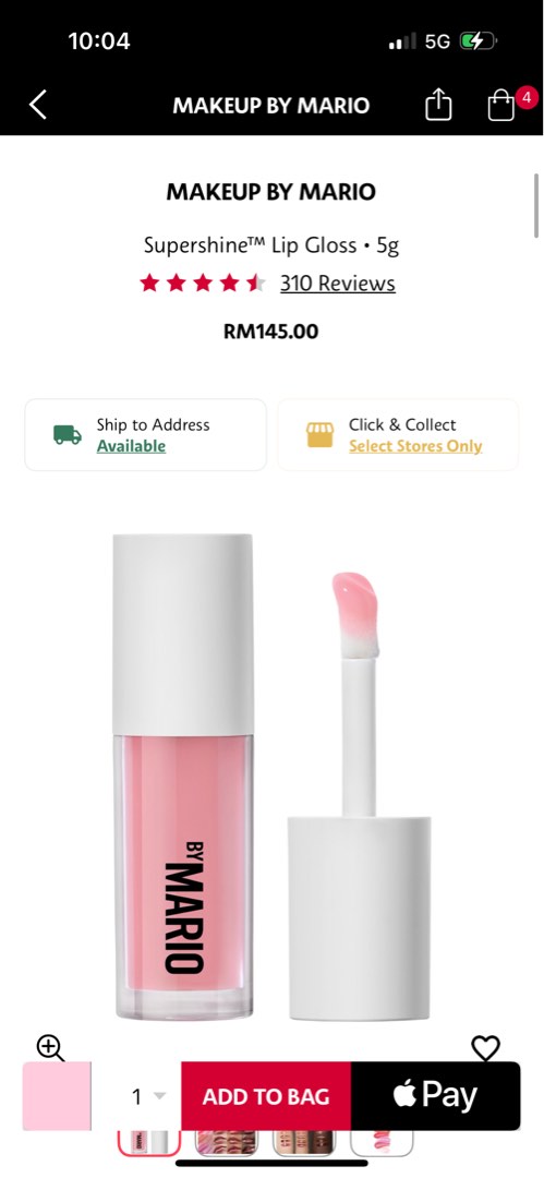 Makeup by Mario Supershine Lip Gloss 5g, Beauty & Personal Care, Face ...