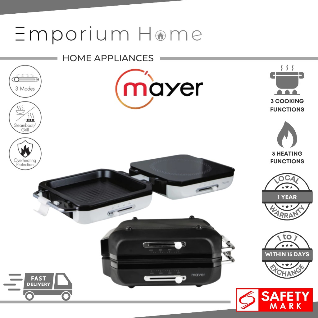Mayer Multi-Functional Ceramic Cooker with Grill [MMCCG206], TV & Home ...