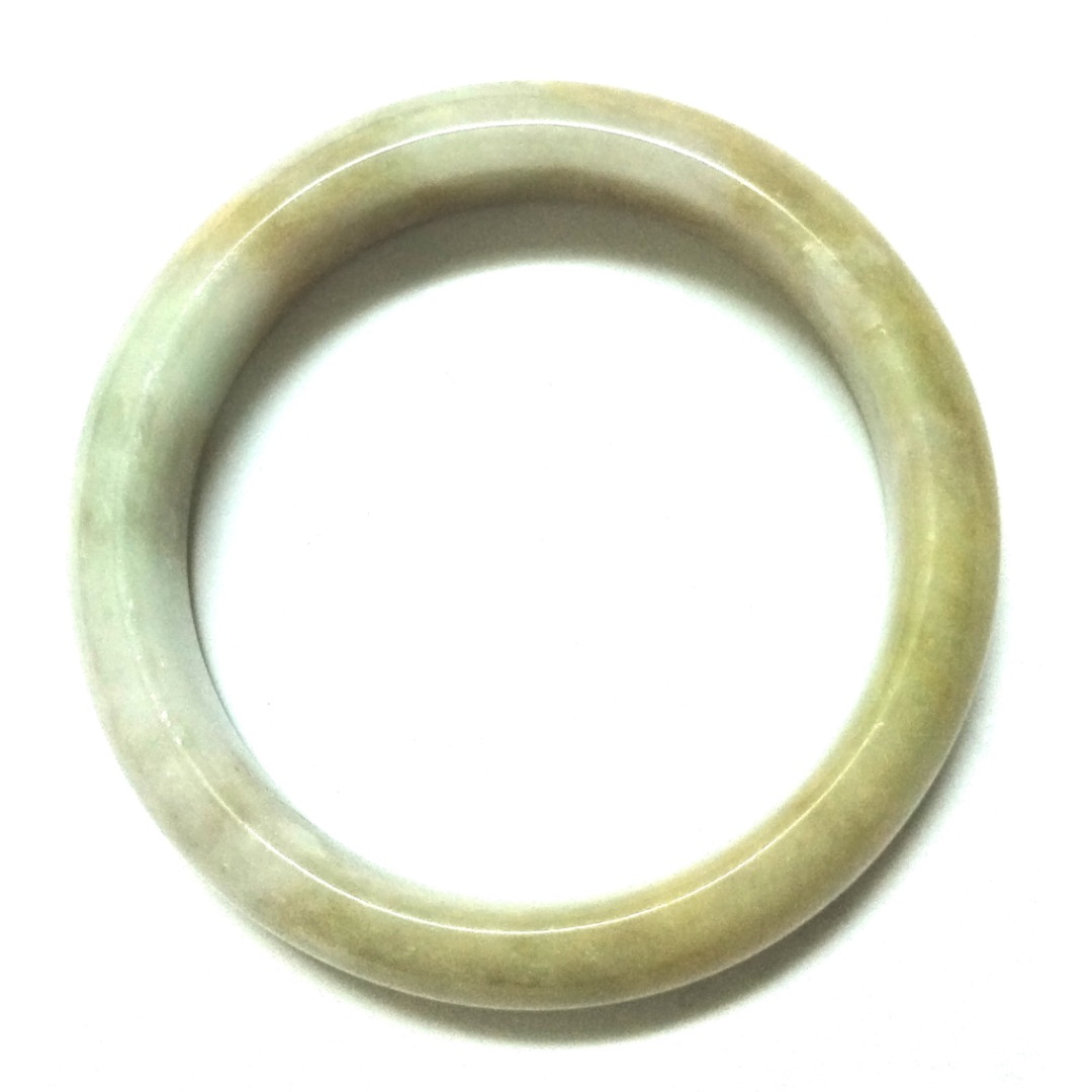 Myanmar Yellow Jadeite Bangle Grade A 57mm, Luxury, Accessories on ...