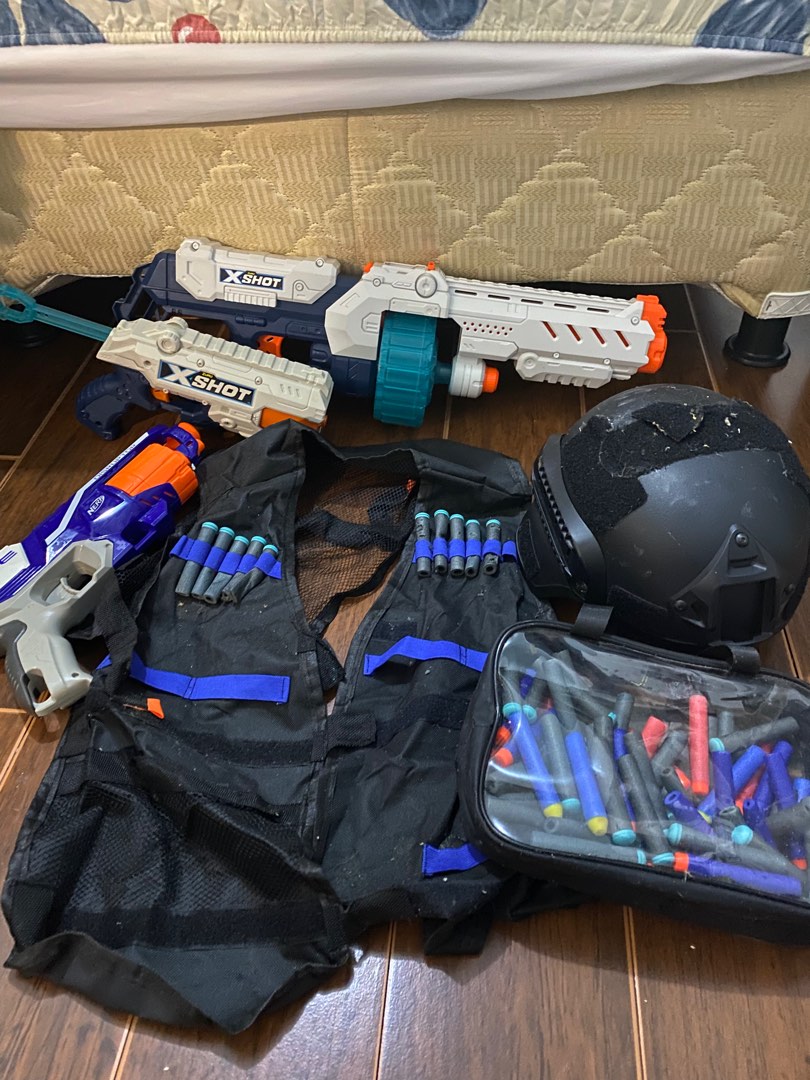 Nerf gun and Xshot + accessories and bullets, Hobbies & Toys, Toys ...