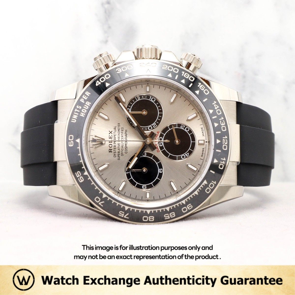 New May 2025 Rolex Daytona Oysterflex 126519LN 126519 Silver Panda ...