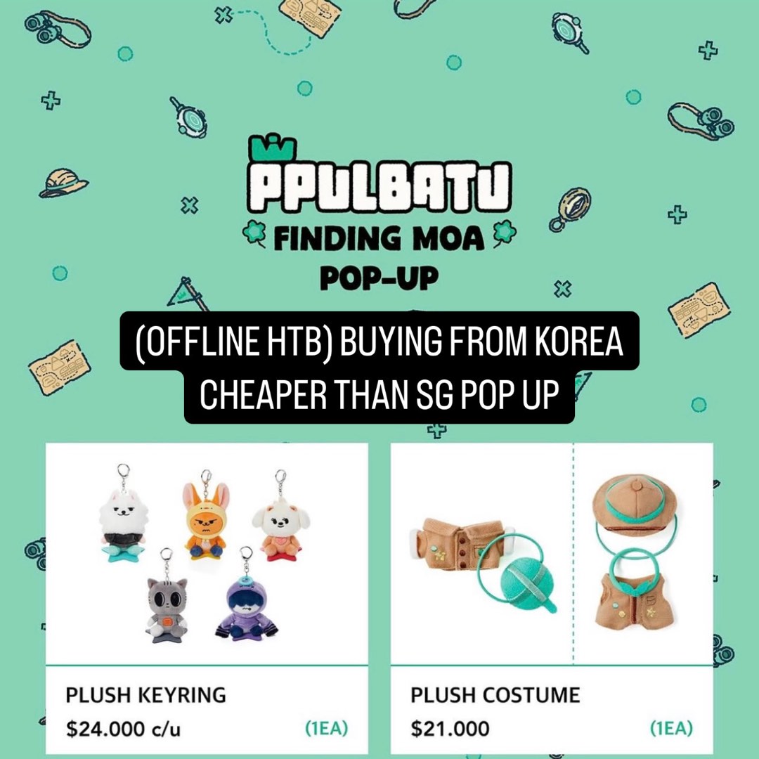 [OFFLINE HTB] KOREA TXT PPULBATU FINDING MOA POP UP PLUSH KEYRING , Hobbies & Toys, Memorabilia ...