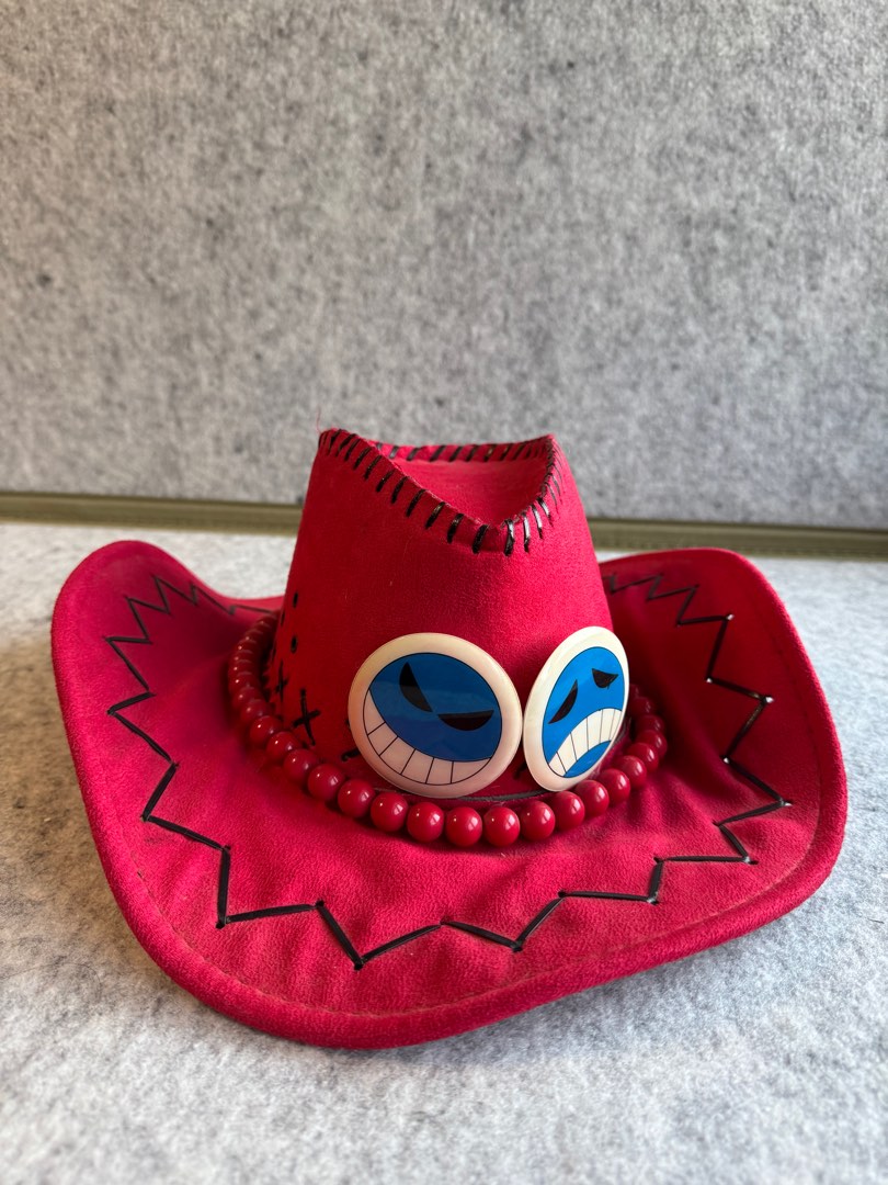 One Piece Ace Hat, Men's Fashion, Watches & Accessories, Caps & Hats on ...