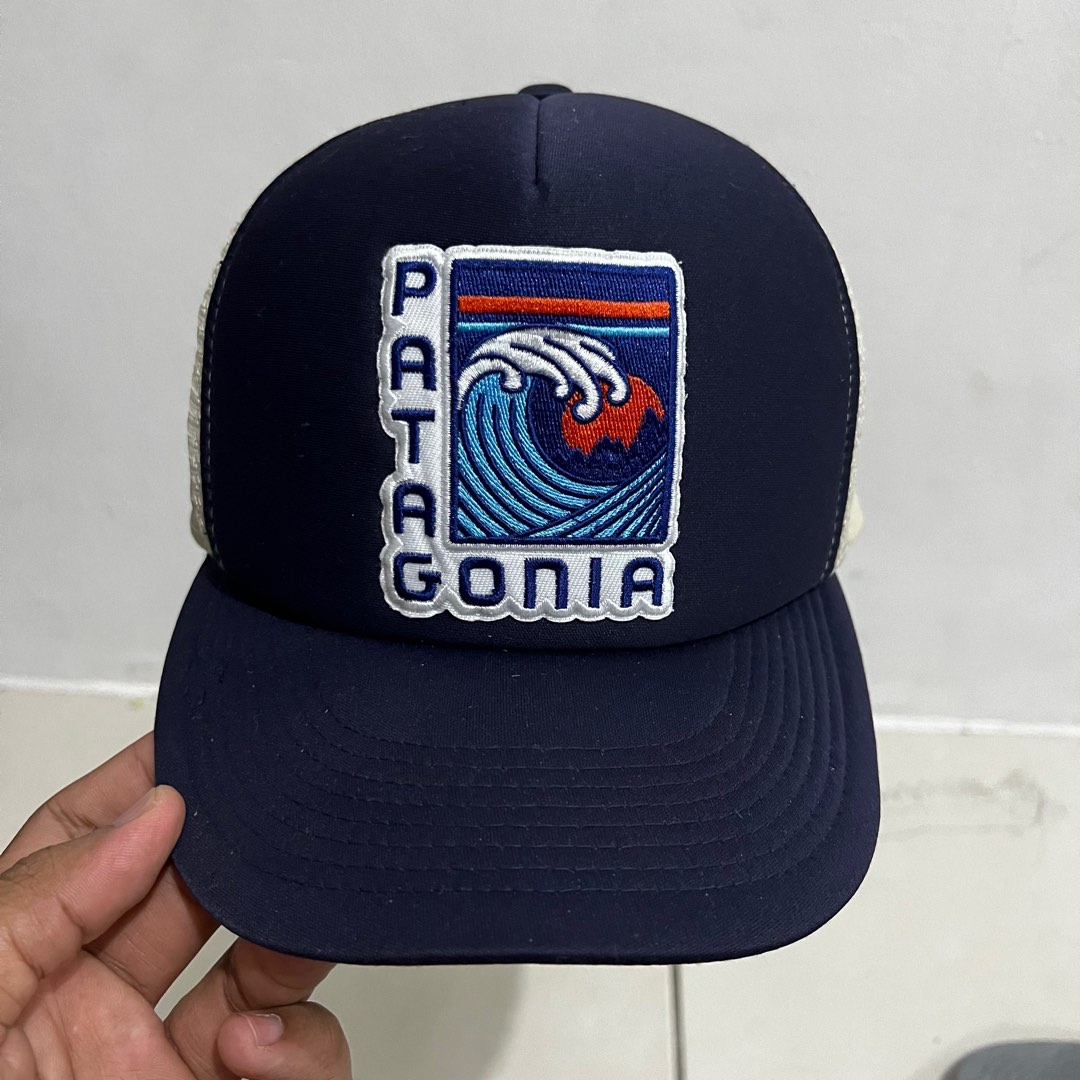 Patagonia Surf Wave Custom Patch by cobra Trucker cap, Men's Fashion ...