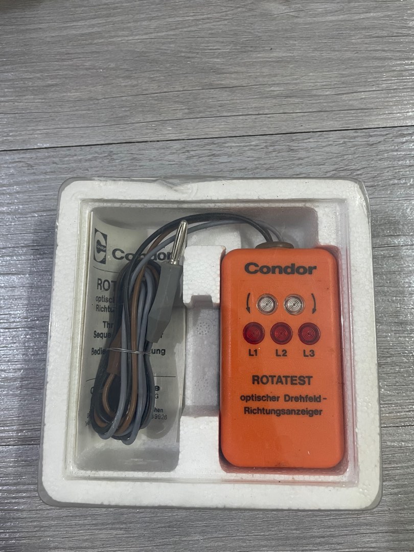 Phase rotation sequence tester Condor ROTATEST, TV & Home Appliances ...