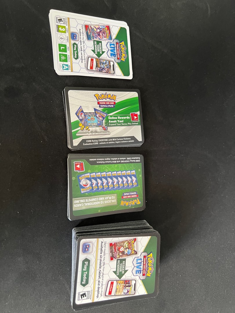 Pokemon code cards (unclaimed), Hobbies & Toys, Toys & Games on Carousell