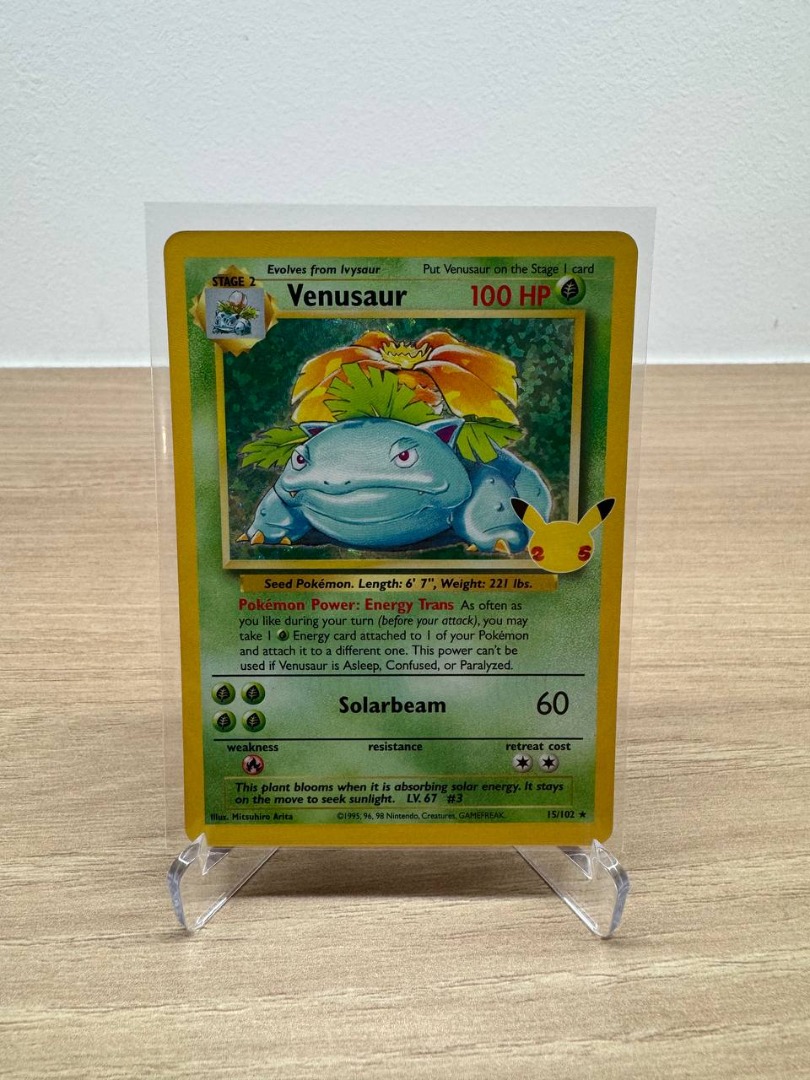 Pokémon Celebrations Venusaur, 25th Anniversary [Holo Bleed], Hobbies ...