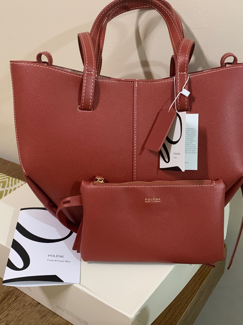 Polene Cyme Mini in Cognac (Rush!!), Luxury, Bags & Wallets on Carousell