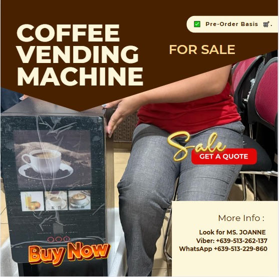 Pre Order E-30S Coffee Vending Machine with 3 Flavors, Everything Else ...