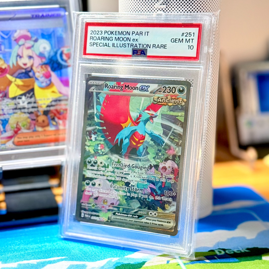 PSA10 Roaring Moon ex #251 Pokemon Paradox Rift, Hobbies & Toys, Toys & Games on Carousell