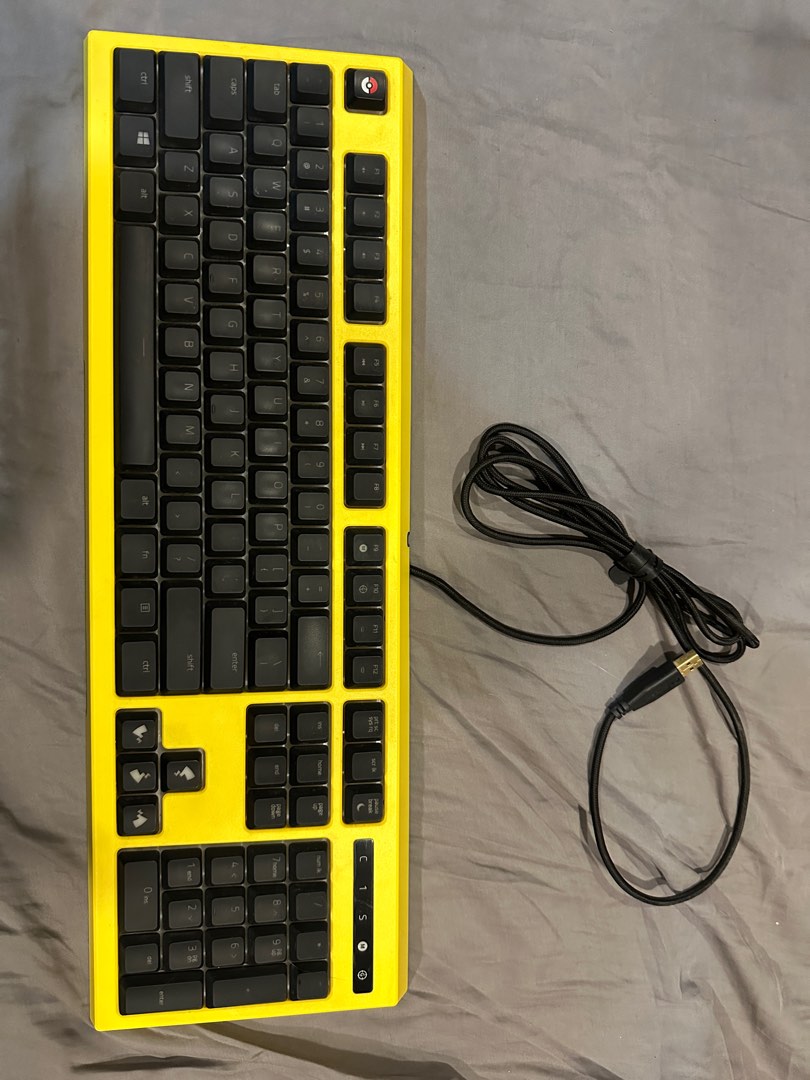Razer Keyboard (Pikachu Edition), Computers & Tech, Parts & Accessories ...