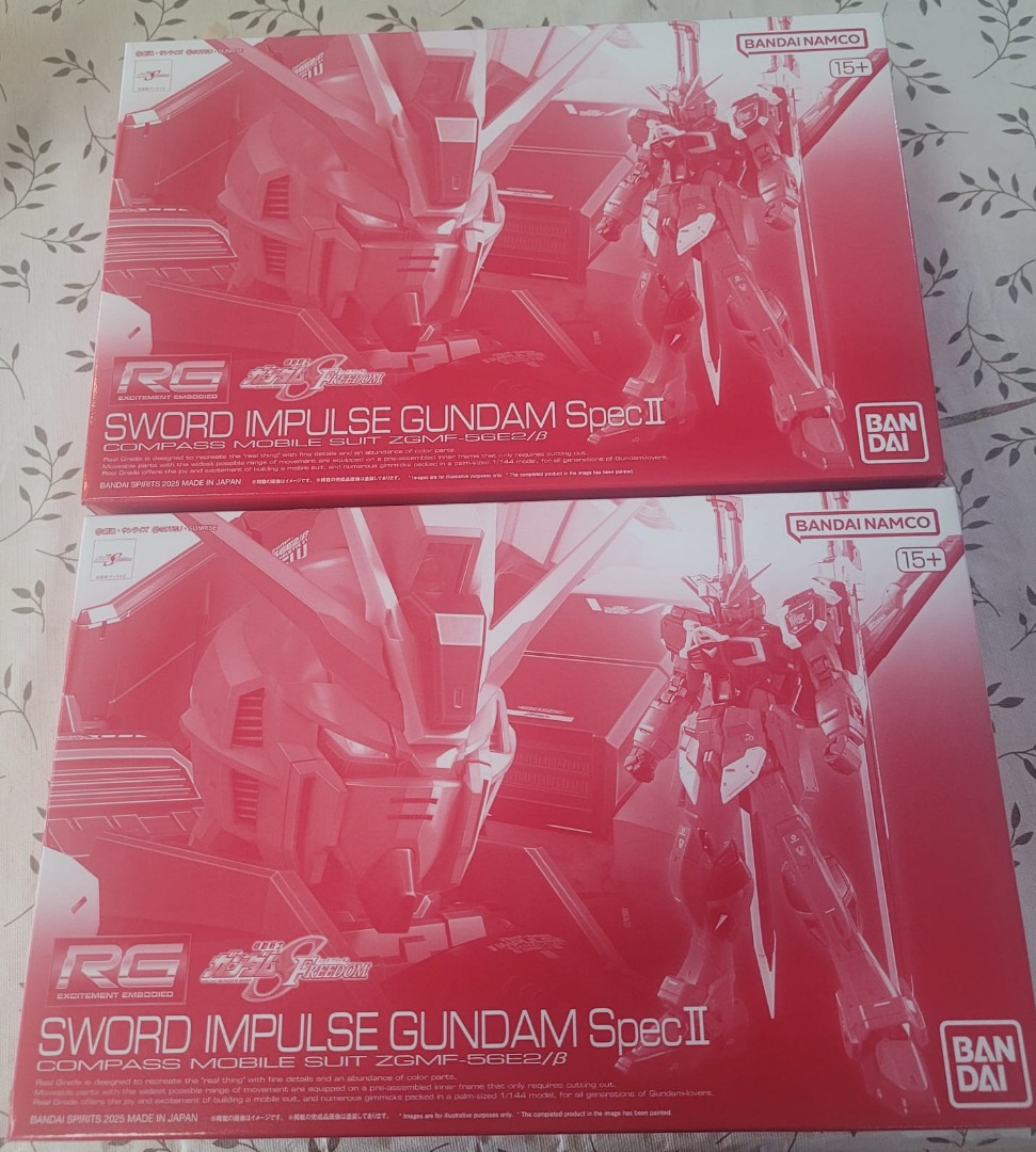 RG 1/144 SWORD IMPULSE GUNDAM Spec II Gunpla Model Kit Bandai, Hobbies ...