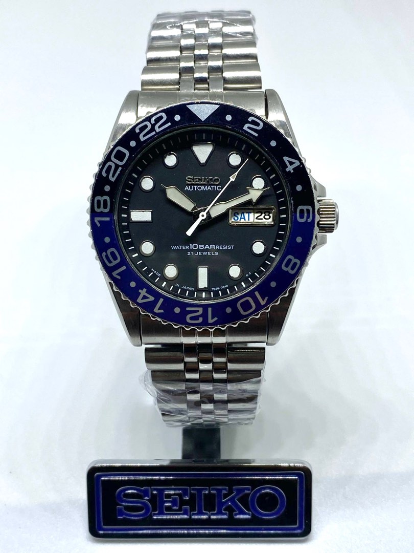 Seiko 10bar Skx031J Batman bezel, Luxury, Watches on Carousell