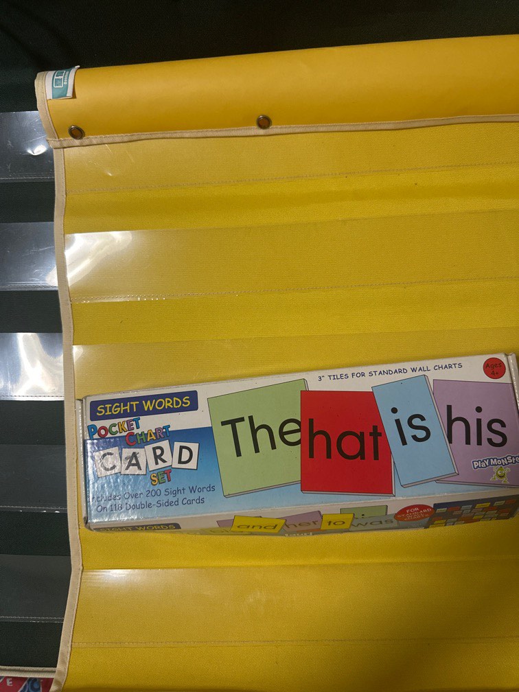 Sight words pocket chart card set, Hobbies & Toys, Toys & Games on ...