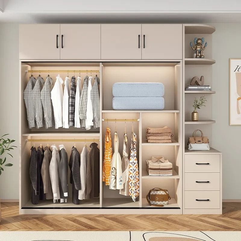 Sliding Door Wardrobe Large Capacity Wardrobe Locker Storage Cabinet ...
