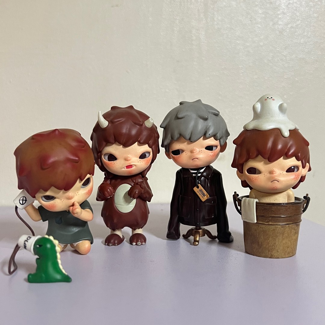 (SOLD AS SET) Popmart Hirono Reshape The Other One Little Mischief Mime ...