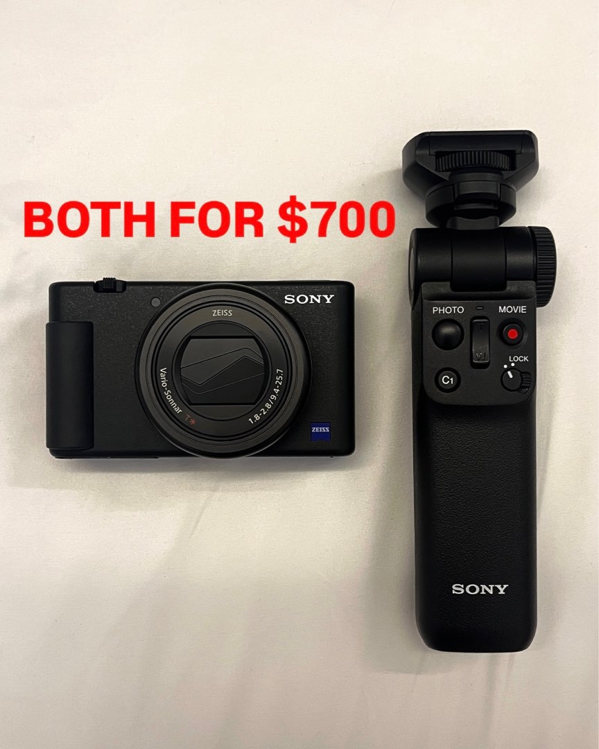 Sony ZV1 Mark 1, Sony Vlogging Camera, Song Tripod VPT2BT, Photography ...