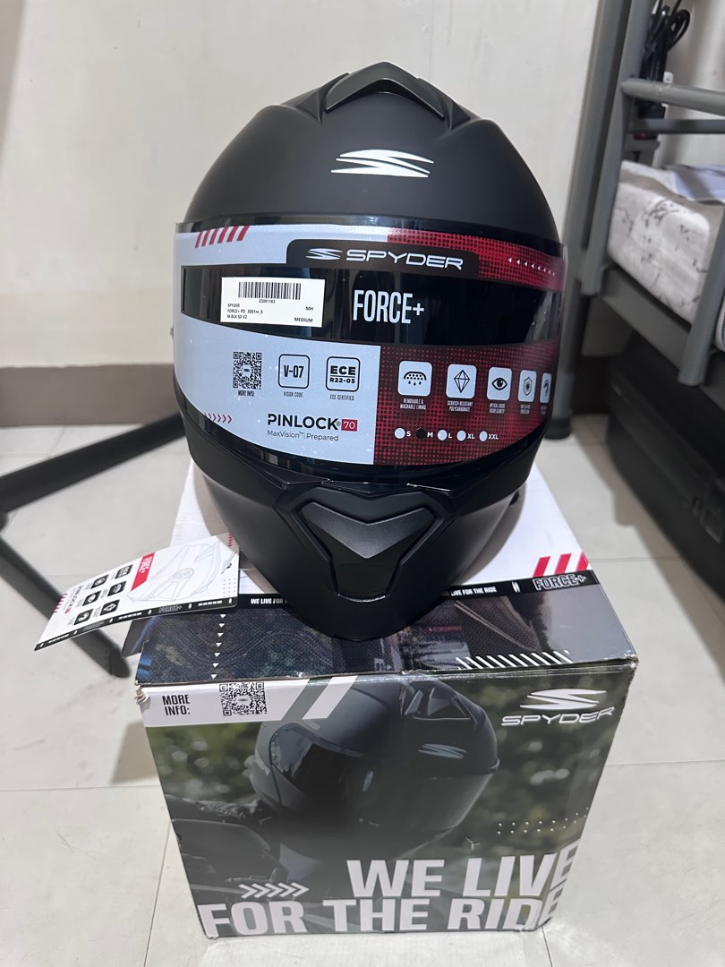 Spyder FORCE modular dual visor with free clear lens / size Medium ...