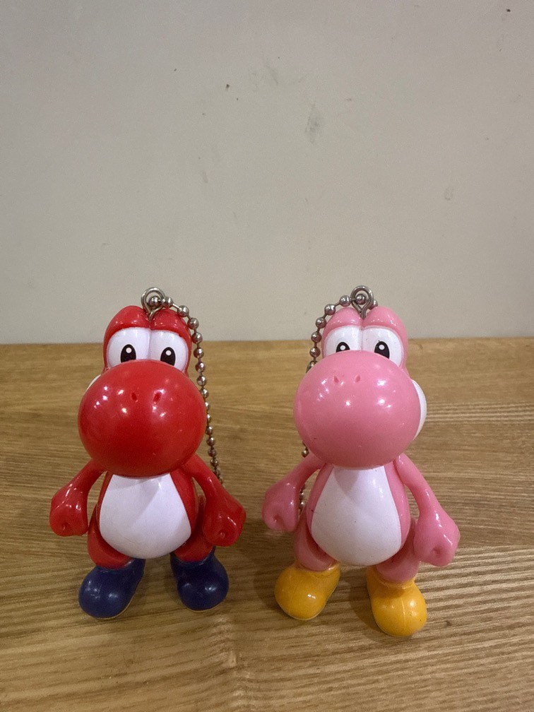 Super Mario Swing Mascot Pink and red Yoshi, Hobbies & Toys, Toys ...