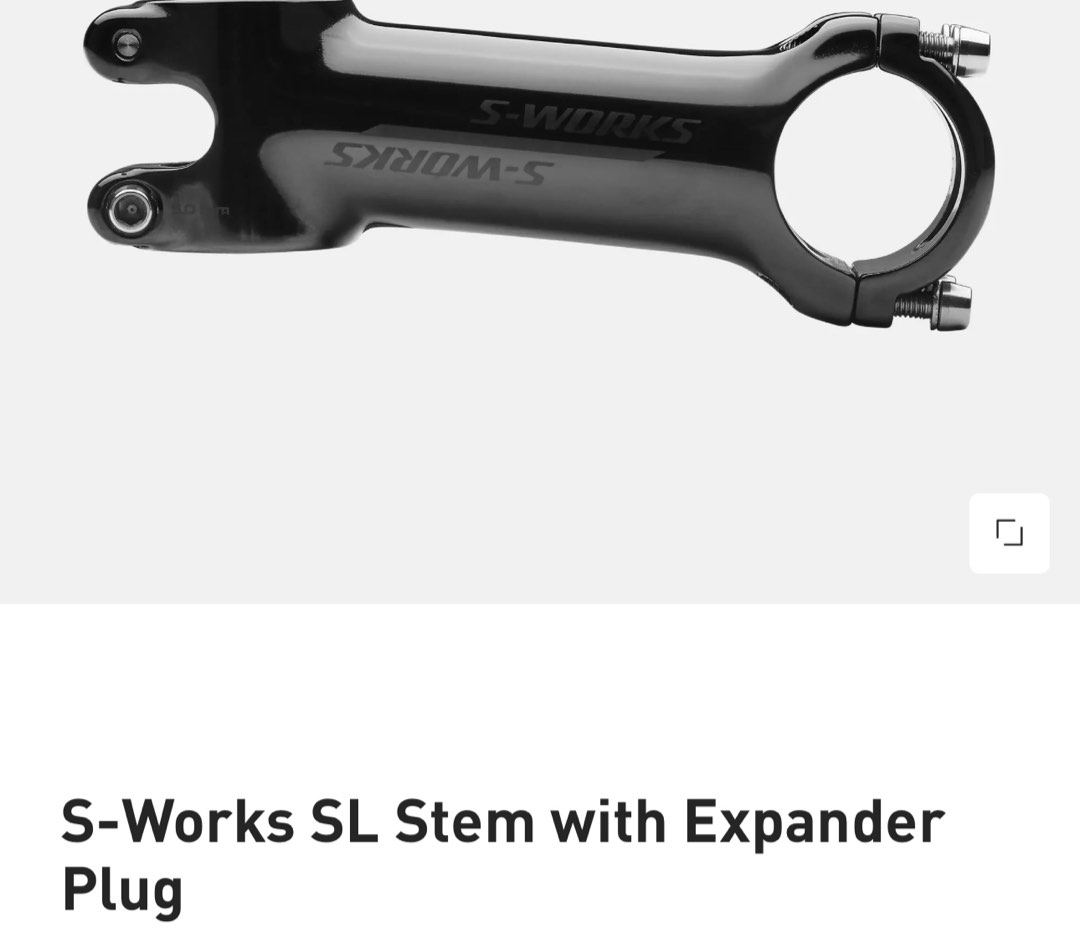 Sworks SL stem ( 90mm ), Sports Equipment, Bicycles & Parts, Parts ...