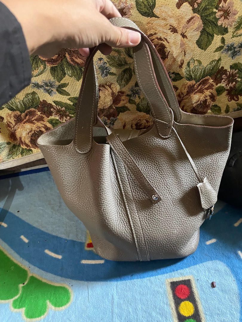 Tas picotin hermes, Fesyen Wanita, Tas & Dompet di Carousell