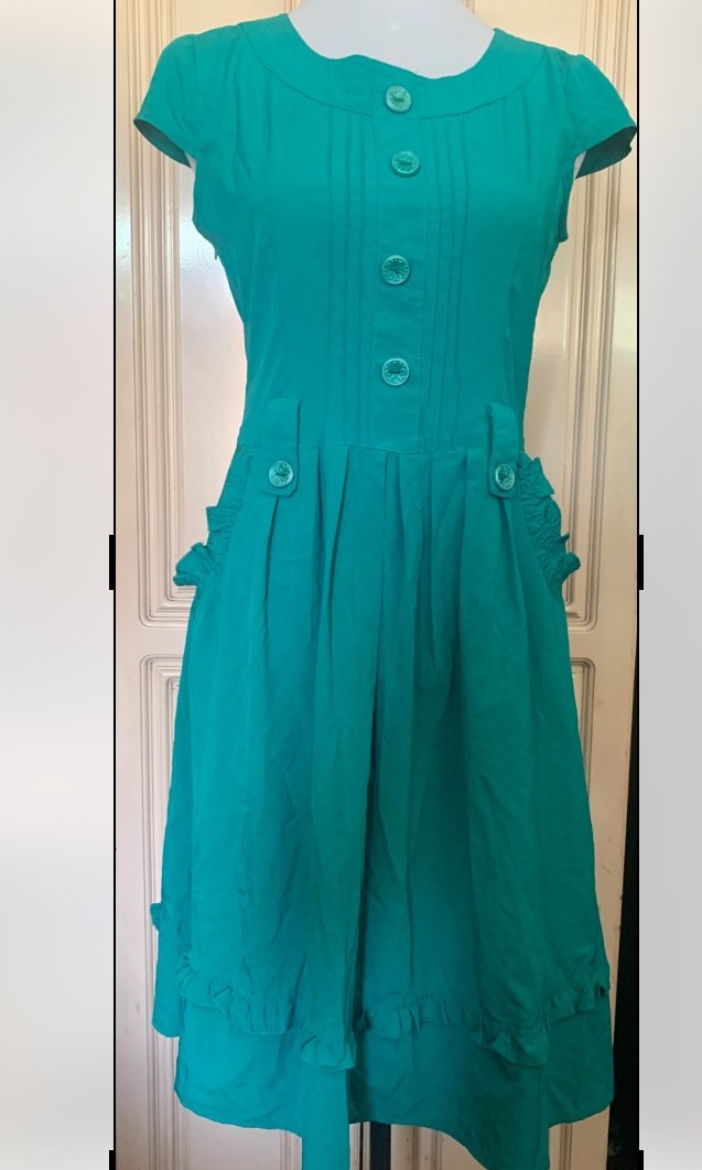 Teal Green Simple Dress, Women's Fashion, Dresses & Sets, Dresses on ...