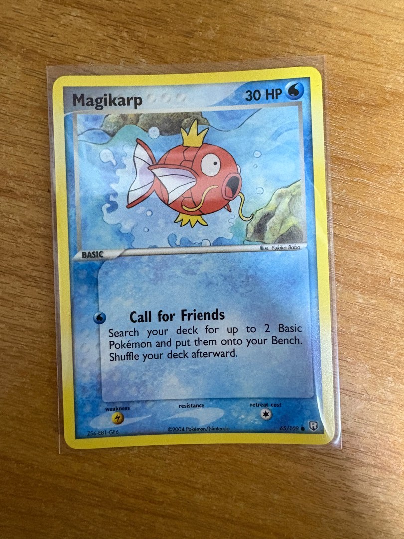Team rocket returns Magikarp #65, Hobbies & Toys, Toys & Games on Carousell