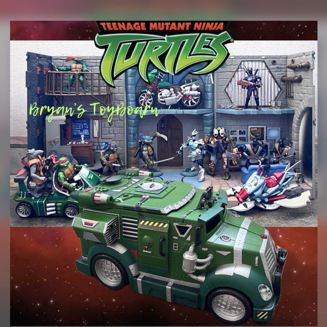 TMNT Teenage Mutant Ninja Turtles Vintage Transform Playset, Vehicles ...