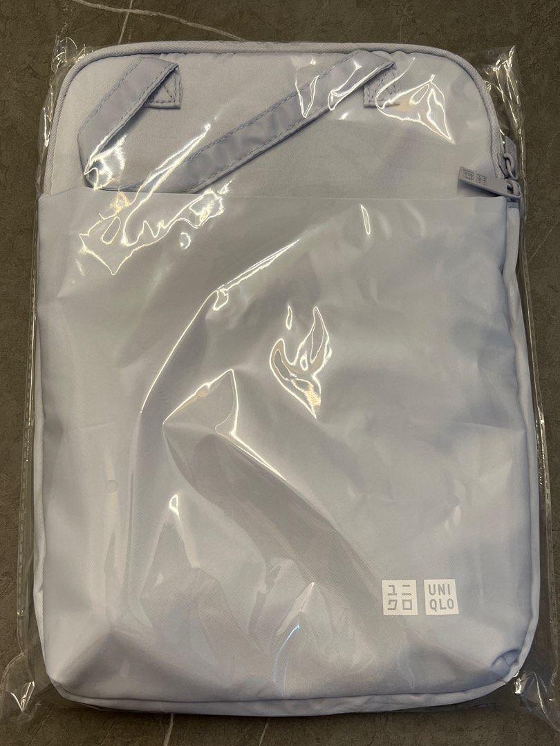 Uniqlo Light Blue Small Laptop/Tablet Bag with Upper Pocket, Computers ...