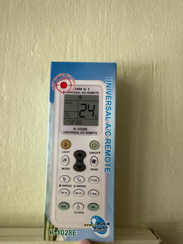 Universal aircon remote, TV & Home Appliances, Other Home Appliances on ...