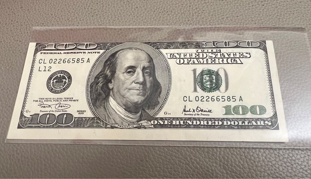 US 100 Dollars Error banknotes misaligned cut, Hobbies & Toys ...