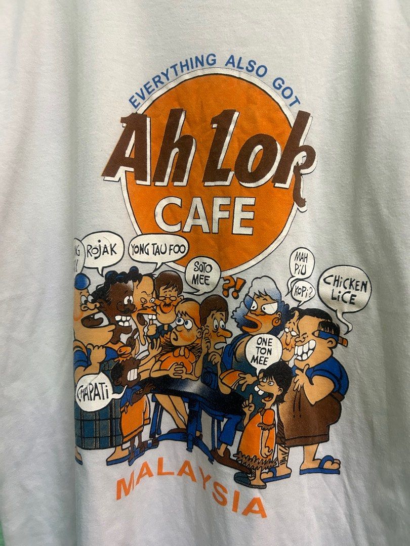Vtg Malaysia Ah Lok Cafe, Men's Fashion, Activewear on Carousell