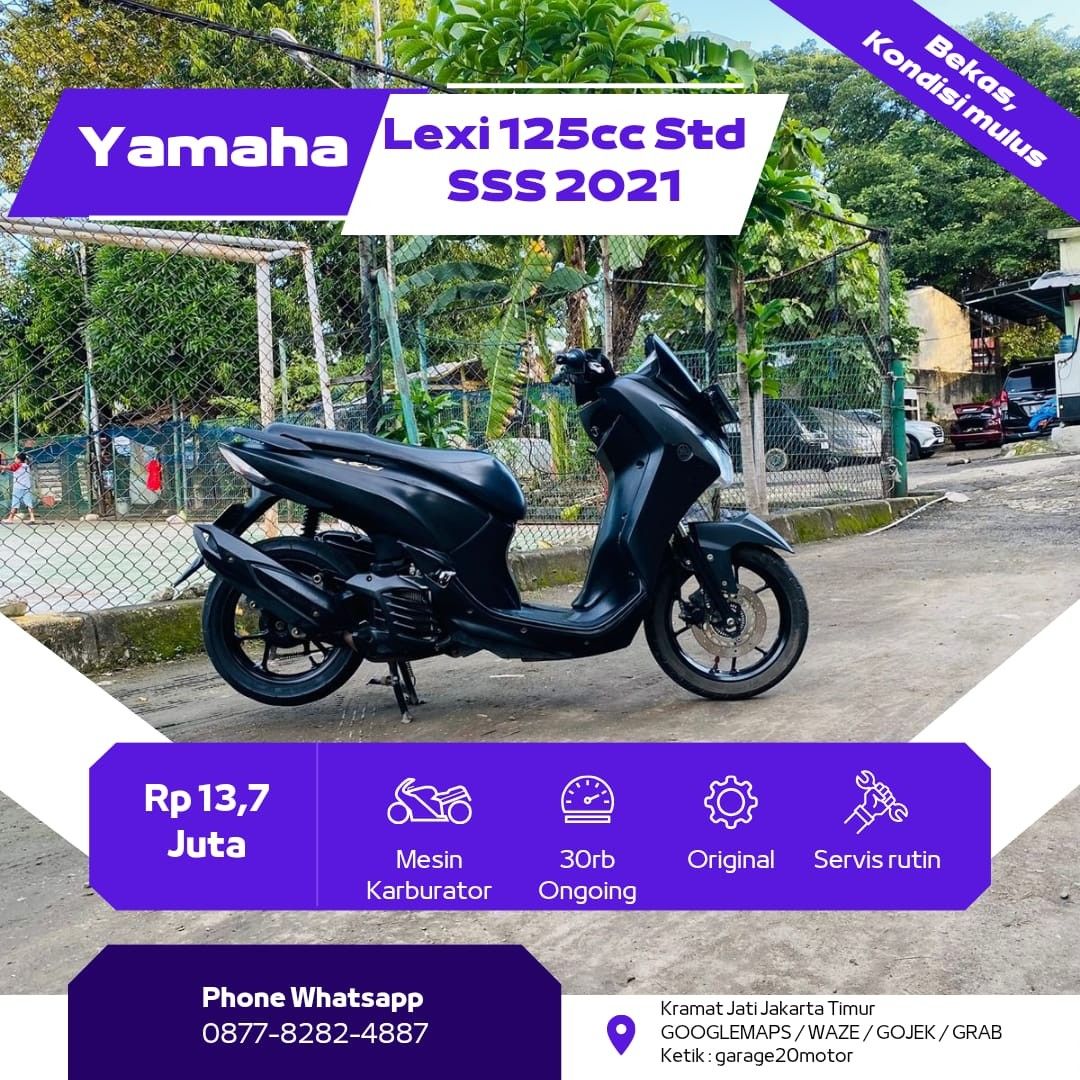 Yamaha Lexi 125cc bluecore fi Tahun 2021, Motor di Carousell