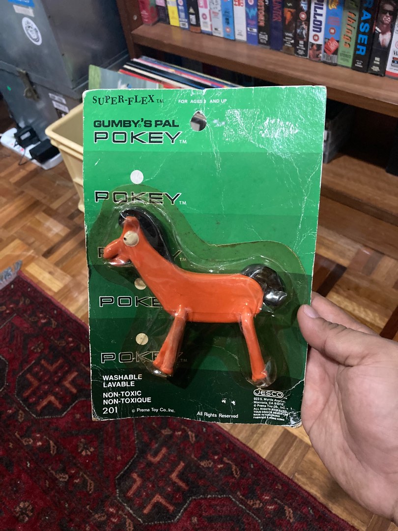 1980 Vintage Gumby's Pal POKEY Super-Flex Jesco Prema Toy, Hobbies ...