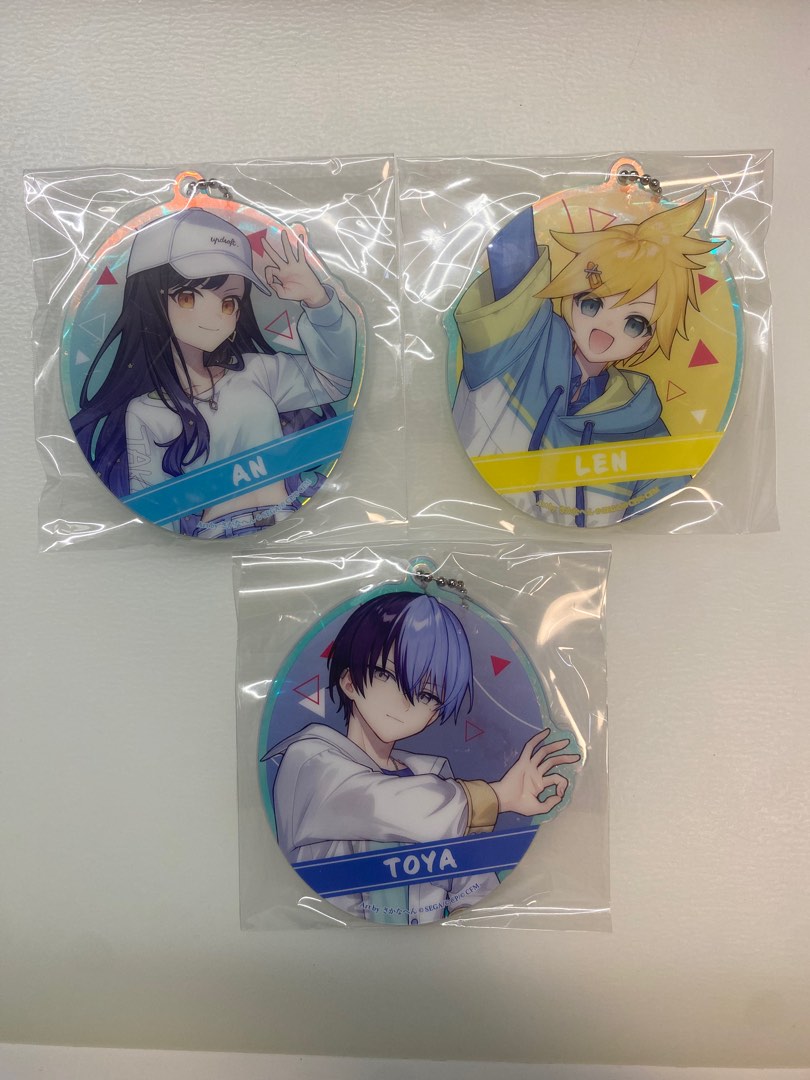 世界計劃 Pjsk toya an len 鎖匙扣, 興趣及遊戲, 收藏品及紀念品, 日本明星 - Carousell