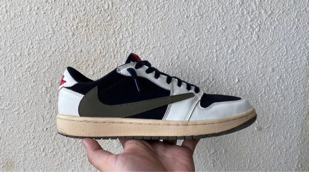 Air Jordan x Travis Scoot Olive, Men's Fashion, Footwear, Sneakers on ...