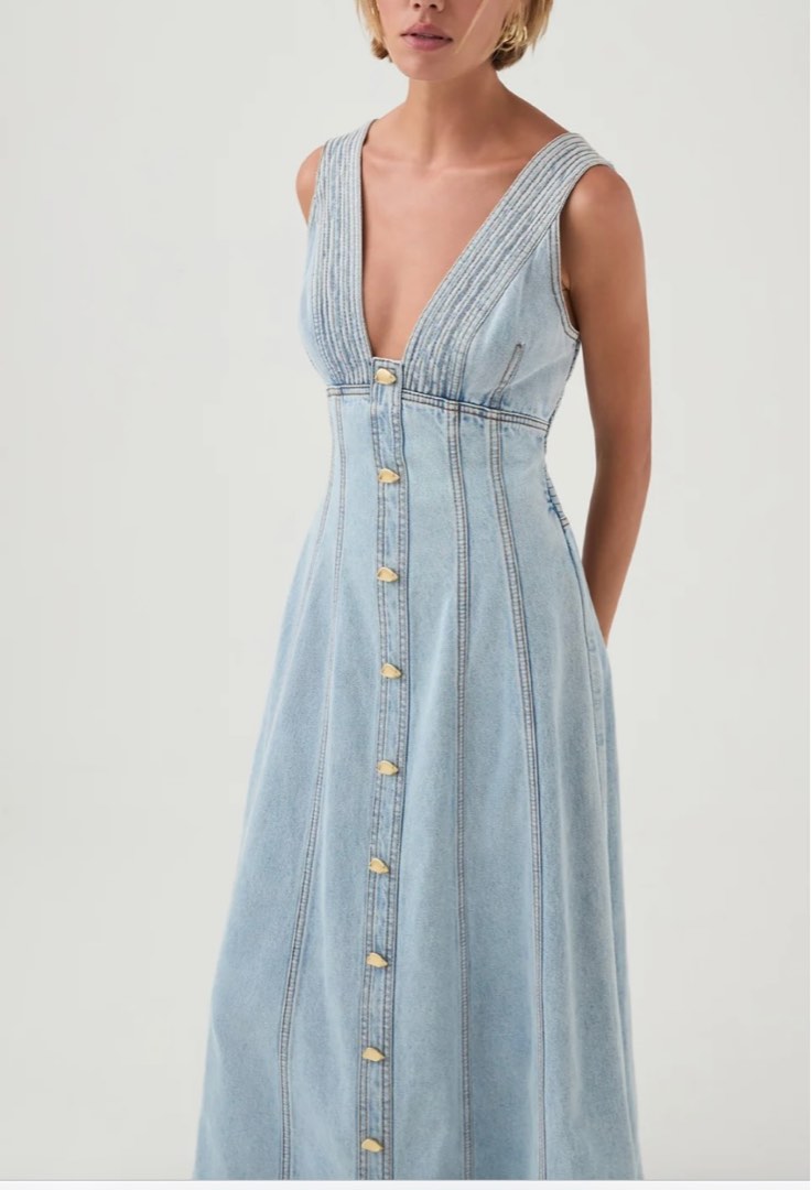 Aje Coast Denim Midi dress, Women's Fashion, Dresses & Sets, Dresses on ...