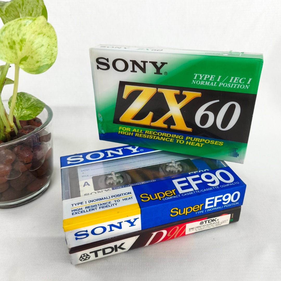 ALL 3 For Only RM 20 !!! Sealed SONY + TDK Blank Audio Cassette Tapes --- Kaset, Audio, Portable ...