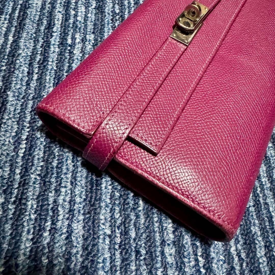 Authentic Hermes Kelly Long Wallet, Silver Hardware w/ Certificate of ...
