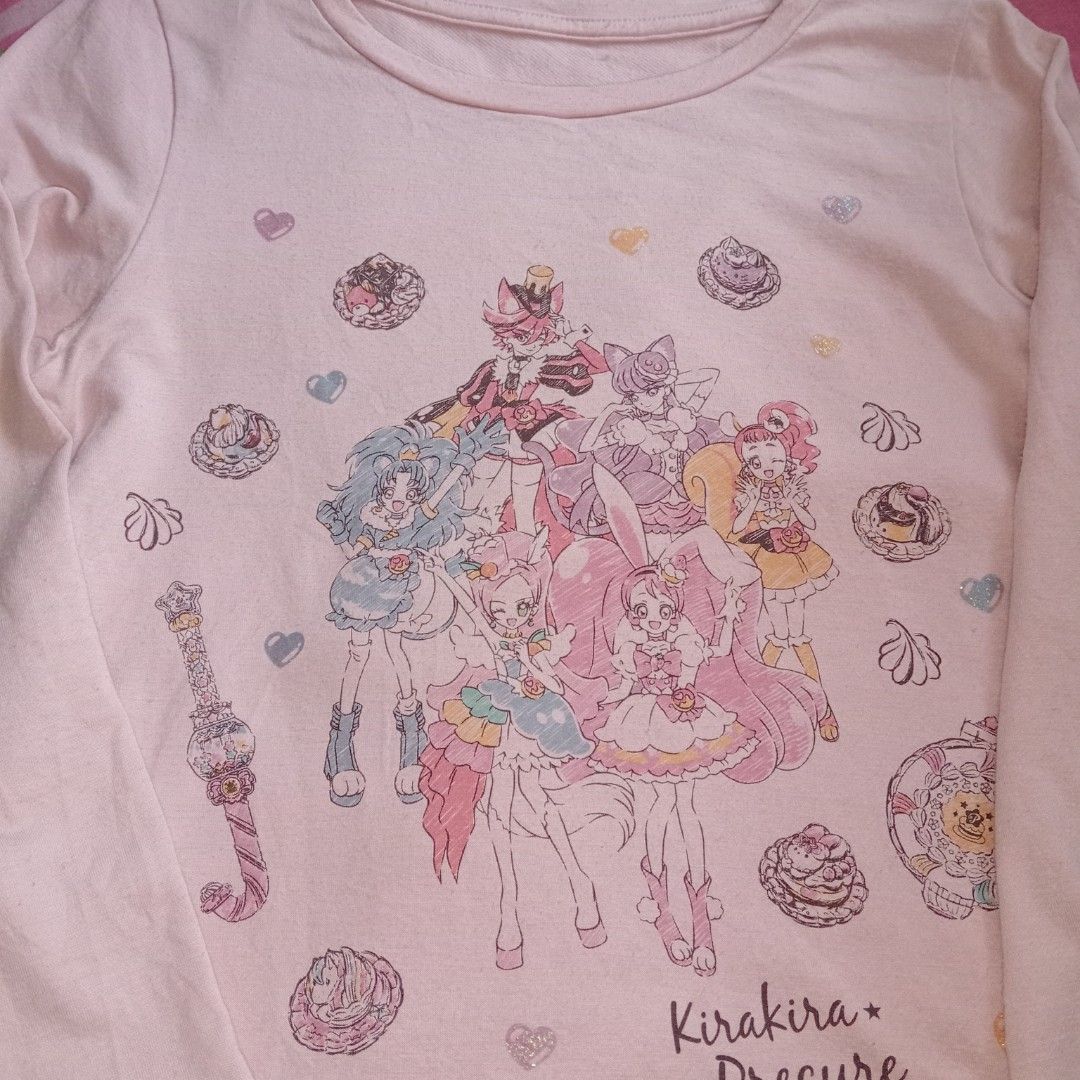 SOLD baby tee kirakira precure anime soft pink | mezzo piano ...
