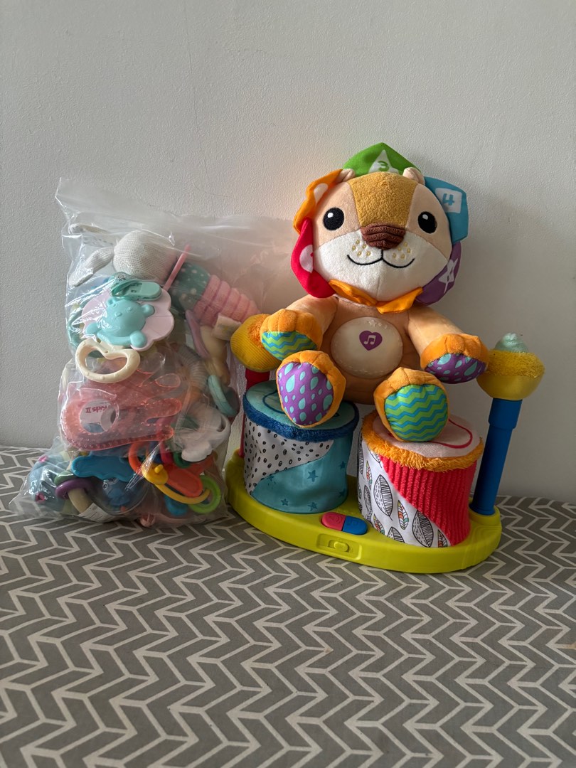‼️Clearance ‼️Baby toy lion leap frog mix babytoy rattle lamaze defect ...