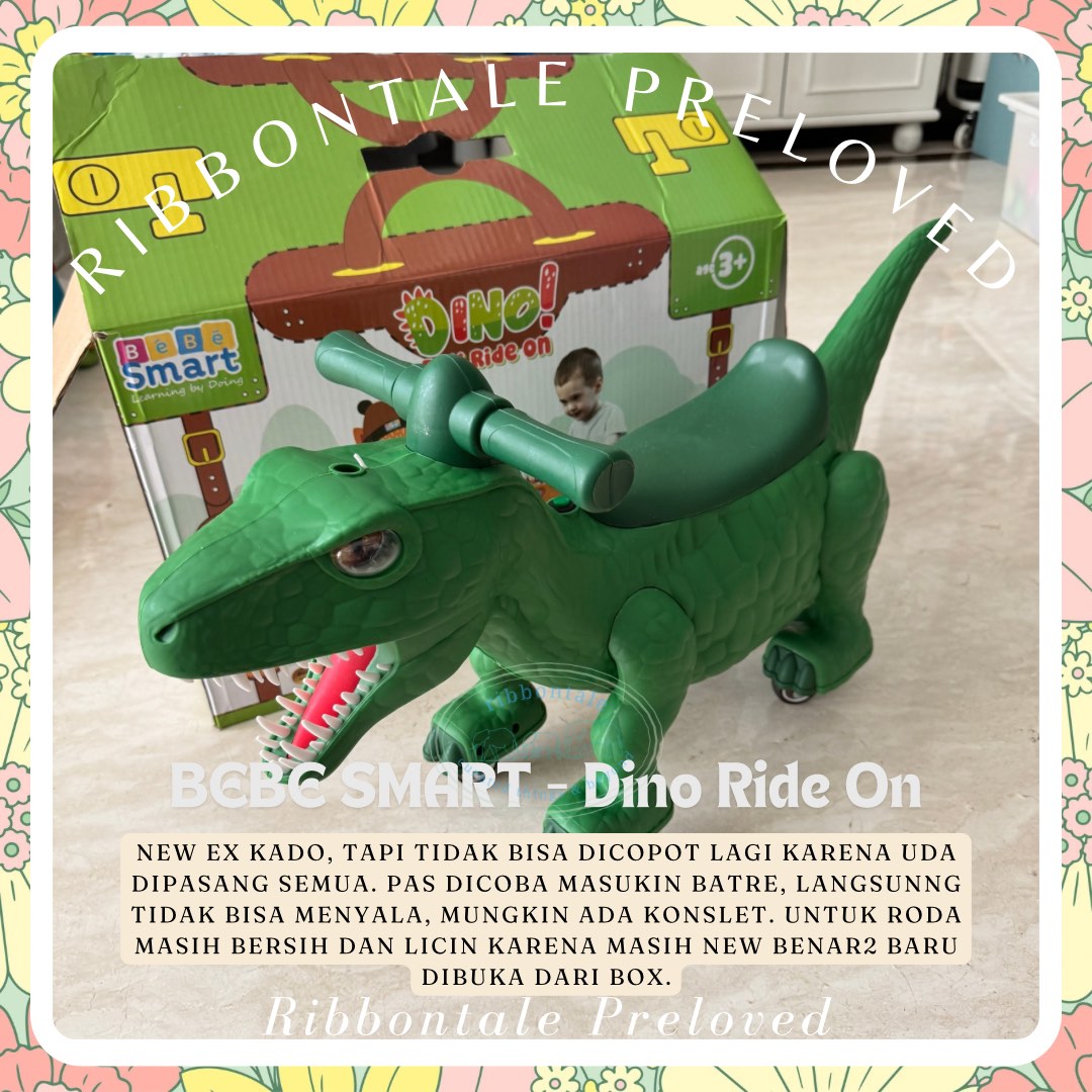 Bebe Smart Dino Ride On, Bayi & Anak, Mainan & Baby Walker di Carousell