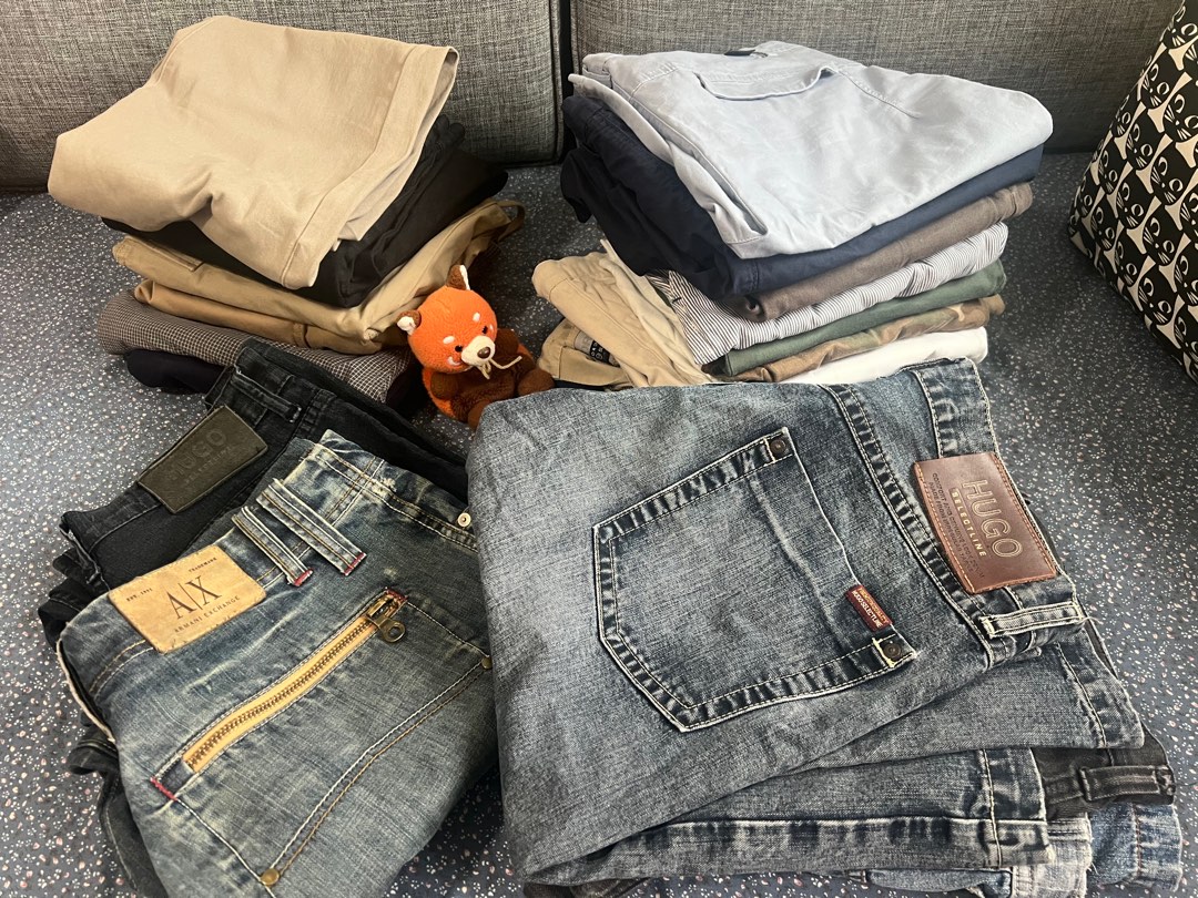 Big bundle 15 Berms and 8 Pants, Men's Fashion, Bottoms, Trousers on ...
