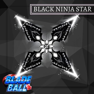 Blade Ball Weapon || Black Ninja Star, Video Gaming, Gaming Accessories ...