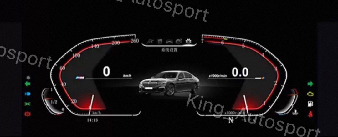 BMW Digital Cluster E60 E63 E64 E82 E83 E84 E88 E90 E92 E93 F01 FO2 F06 ...