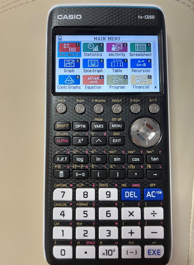 Casio fx-CG50 PRIZM® – Color Graphing Calculator with 3D Graph & Python ...