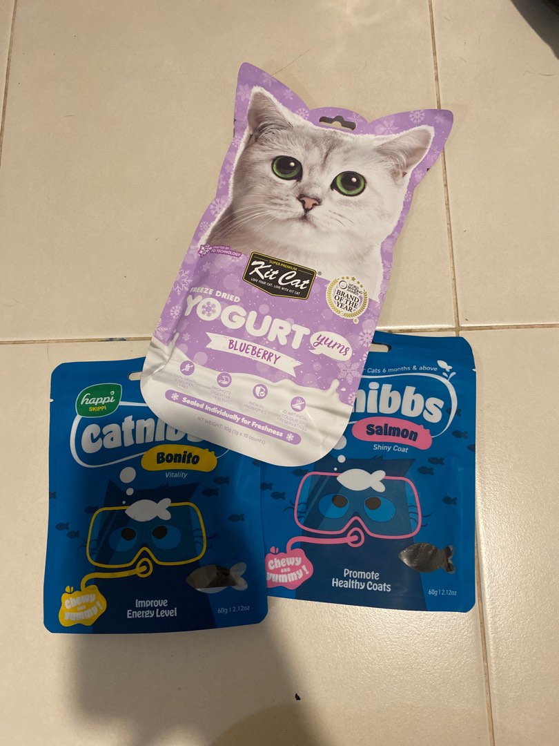 Cat treats KitKat cat nibbs, Pet Supplies, Pet Food on Carousell