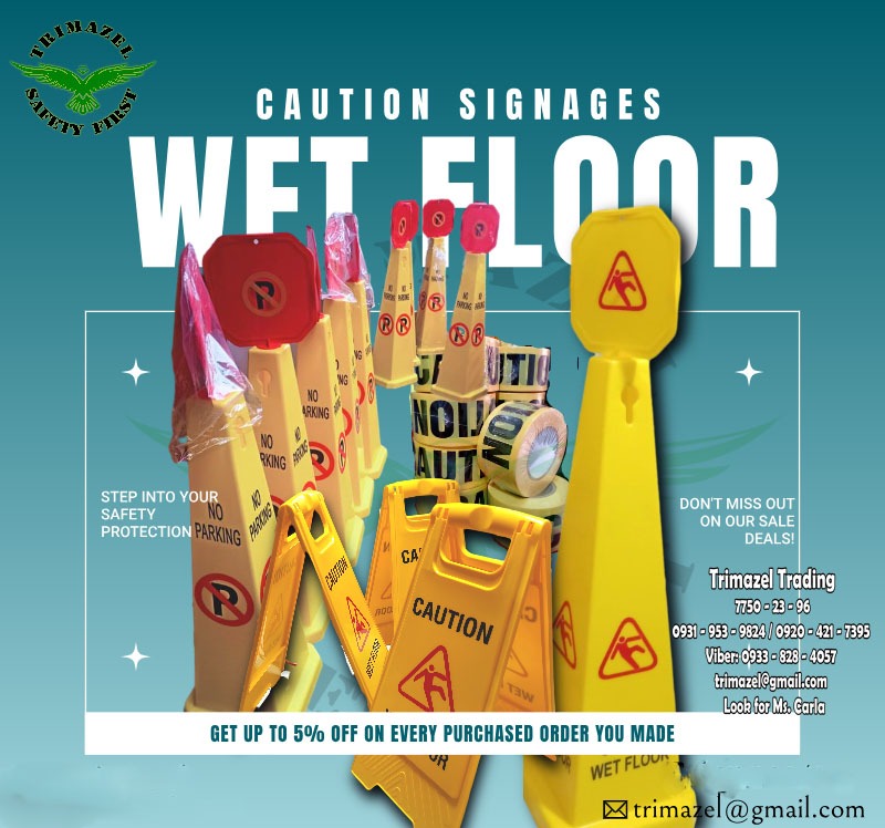 CAUTION SIGNAGE/ WET FLOOOR CAUTION, Commercial & Industrial ...