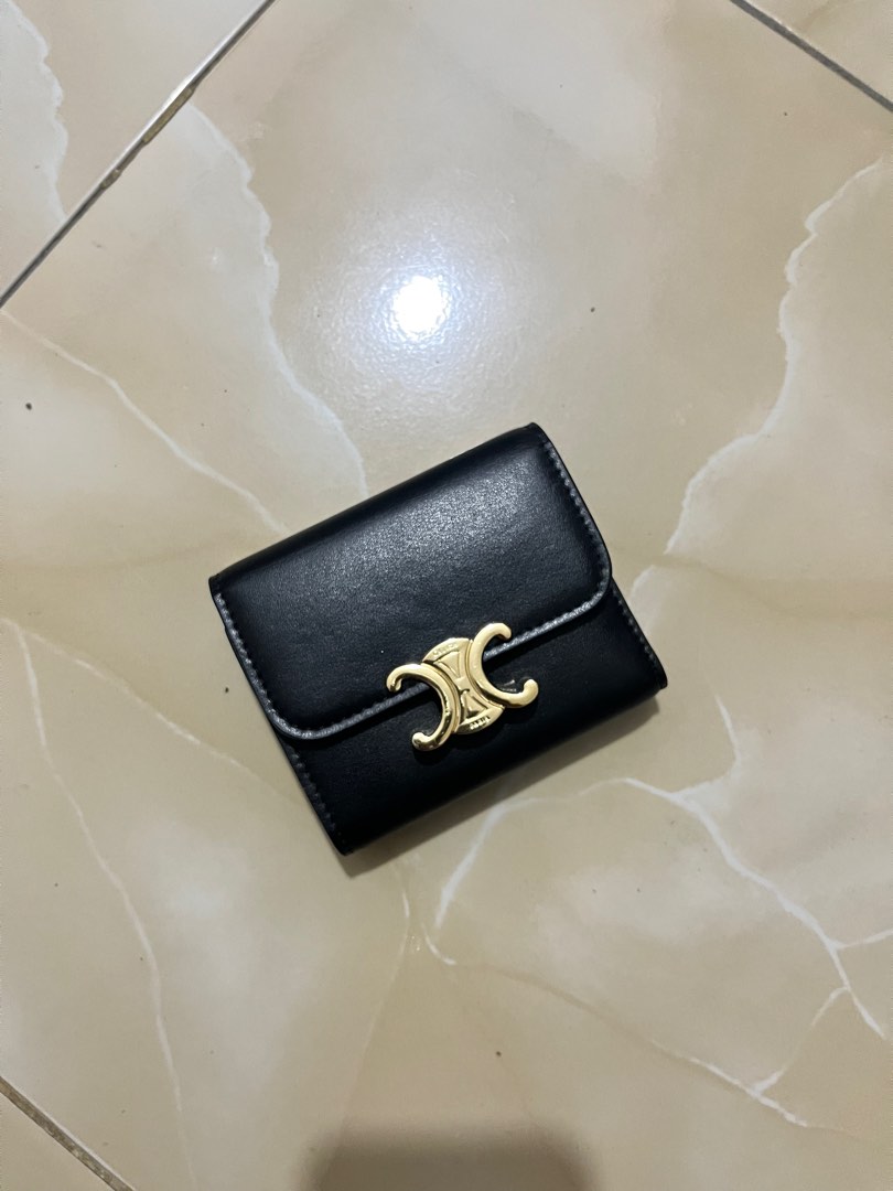 CELINE - BLACK WALLET + CARD HOLDER, Fesyen Wanita, Tas & Dompet di ...